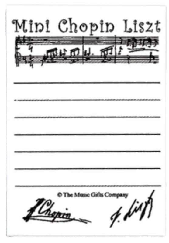 Mini “Chopin Liszt” Sticky Notes – Carnegie Hall Shop
