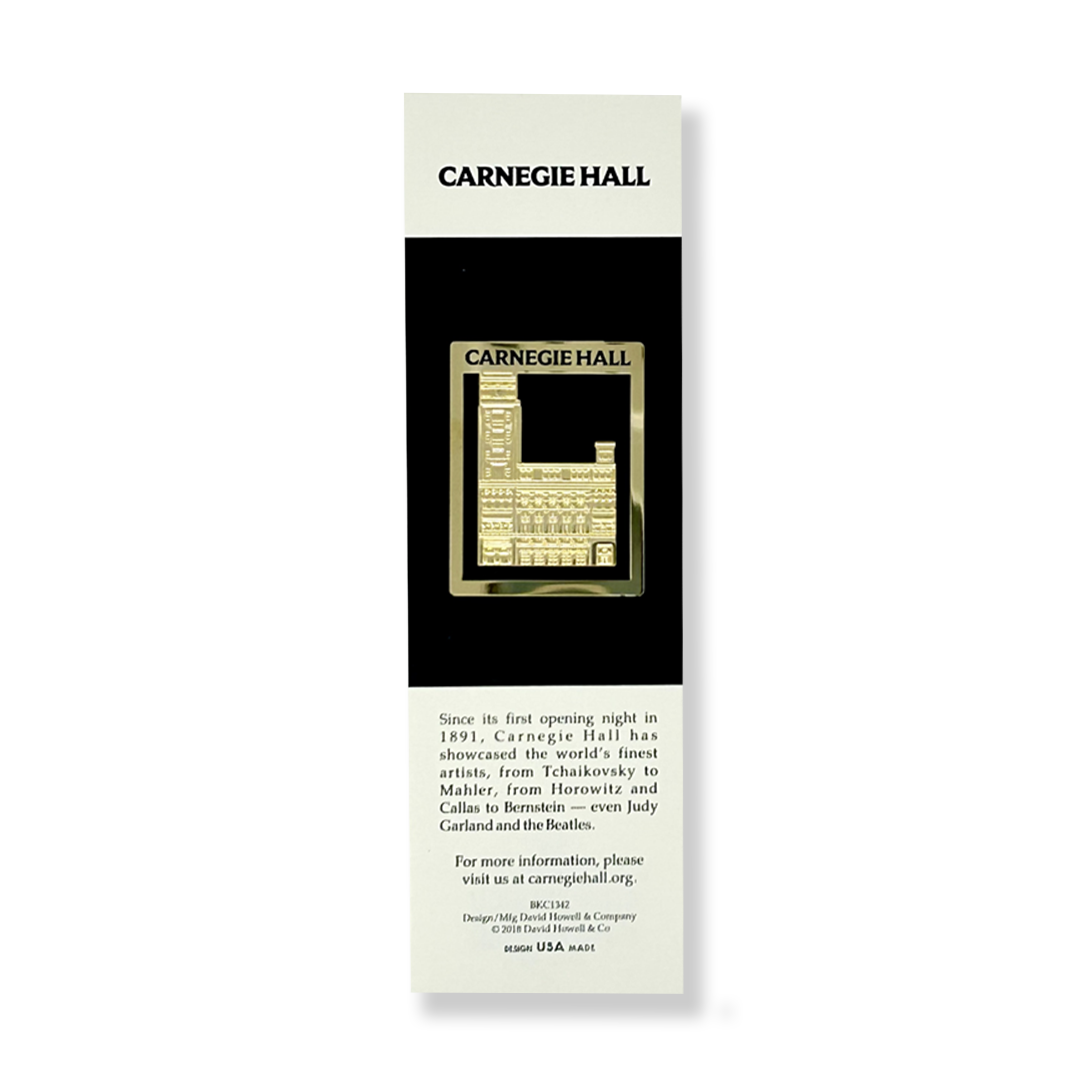 Carnegie Hall Gold-Plated Bookmark – Carnegie Hall Shop
