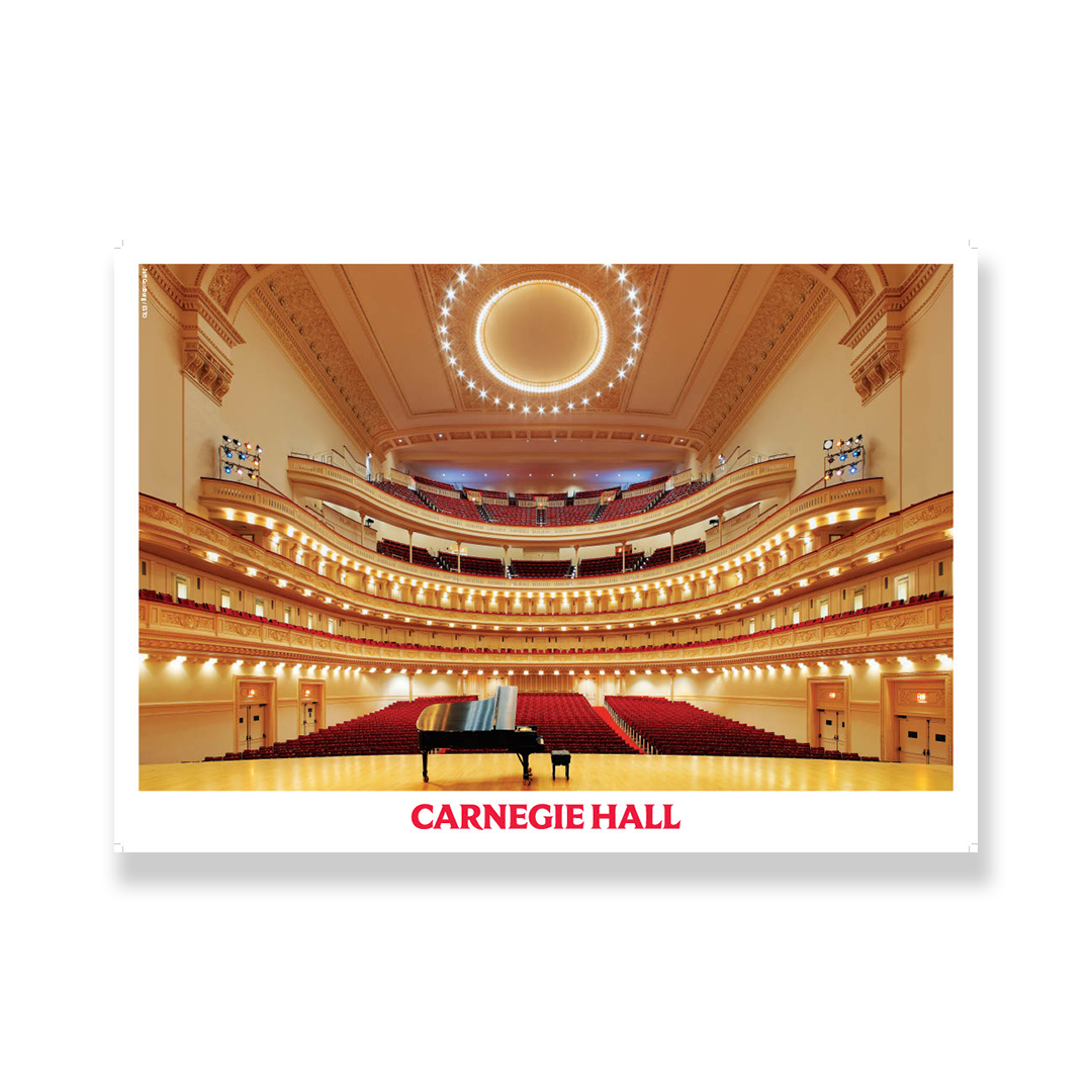 Carnegie Hall Isaac Stern Auditorium Postcard | Retro Collection ...