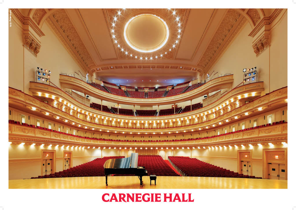 Carnegie Hall Isaac Stern Auditorium Postcard | Retro Collection ...