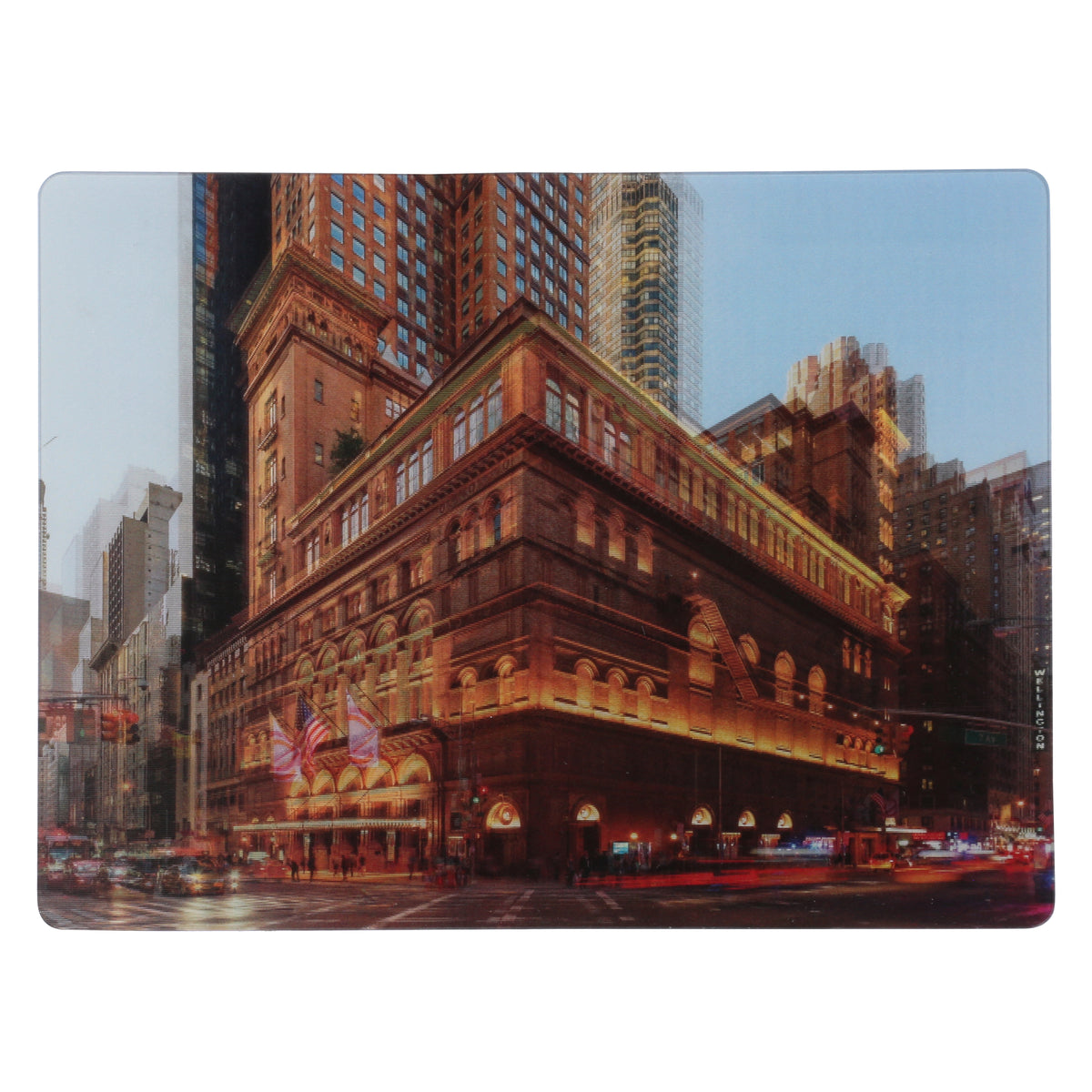 Carnegie Hall at Night Lenticular Postcard | Retro Collection ...